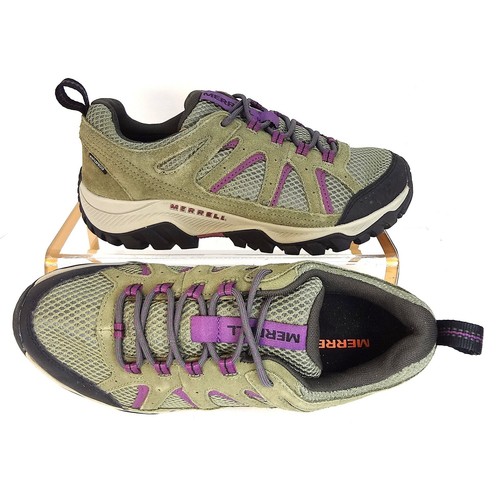 Women's Merrell Oak Creek Waterproof Hiking Shoes - Brindle-Olive ...