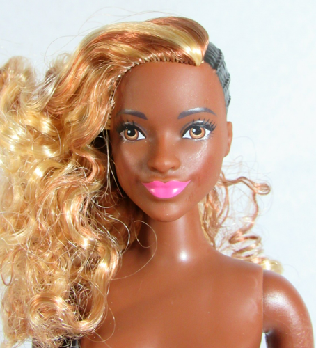 BARBIE FASHIONISTAS #57 ZIG & ZAG CURVY AA DOLL HALF BLONDE HAIR/HALF ...