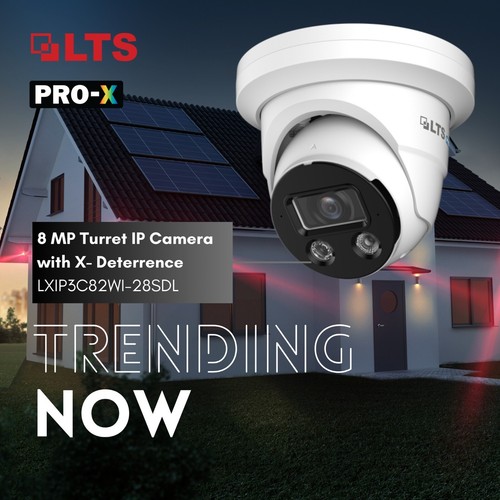 LXIP3C82W-28MDA Lts w/ audio IP PoE Camera h1 Pro-X 8 MP Color 24/7 ...