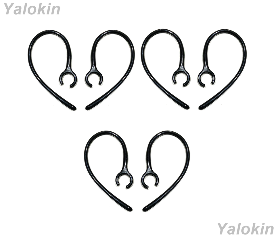 6pcs Ear Loops for Jabra Headset - Black Ear-Clips Replacement (SK-CHP ...
