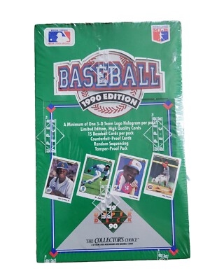 1990 Upper Deck Collector's Choice Baseball Hobby Box Factory Sealed 36 ...