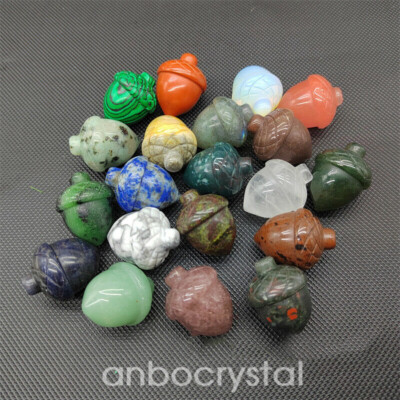 100pcs Mix Natural Quartz Mini Crystal Hand Carved Nuts Skull Wholesale ...