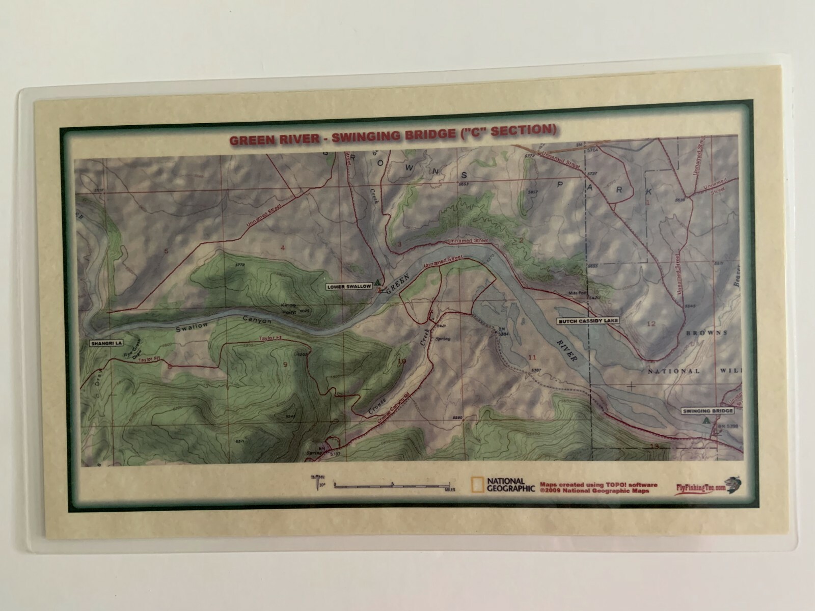 National Geographic UTAH Flaming Gorge Green River Laminated Maps | eBay