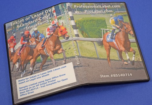DVD Case Inserts Matte for Inkjet or Laser 50 sheets 8514D714 Free ...