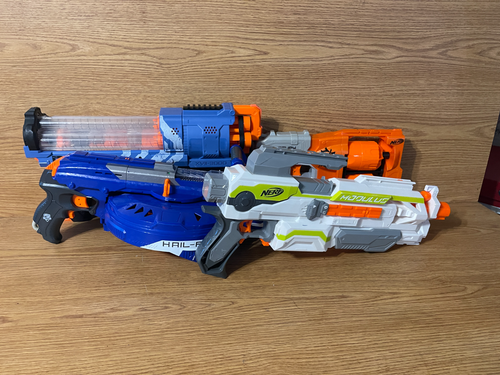 Lot of Nerf Toys Modulus, XVII-3000, FlipFury, Hail-Fire | eBay