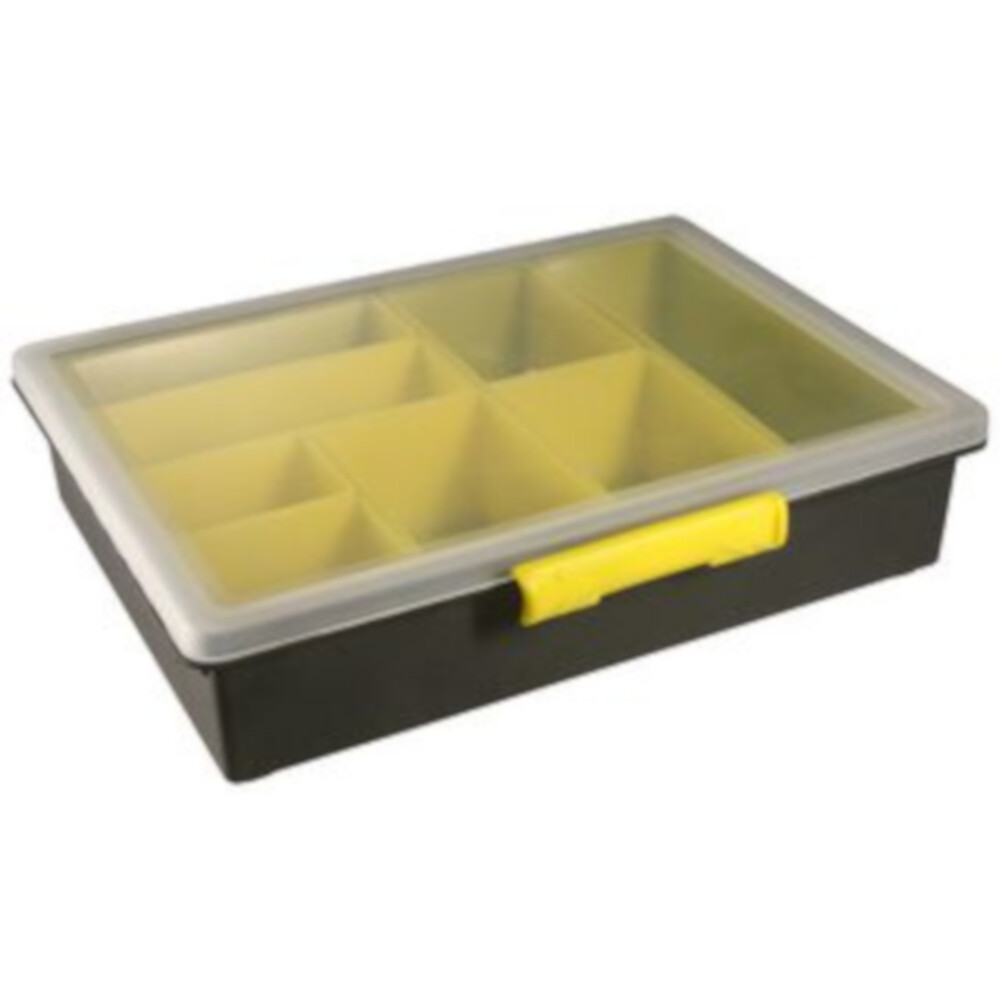 DURATOOL Assorter Storage Box Yellow 8 Compartment Protection Case Lid ...