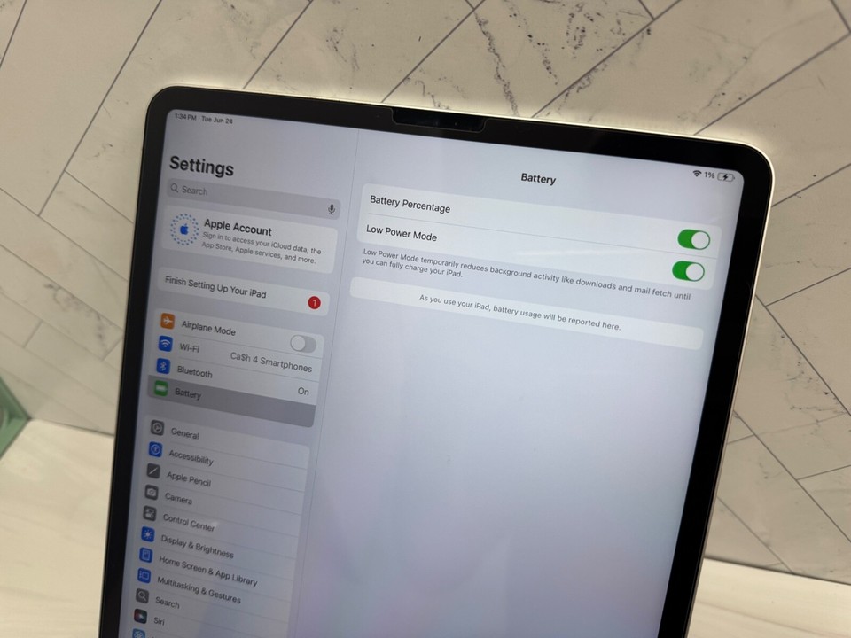 Apple iPad Pro 12.9" 4th Gen A2229 512GB Silver Wifi Bad Battery ...