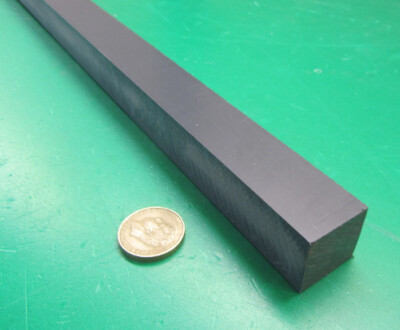 PVC Square Bar Grey, Type I, 1.0" x 24" Length | eBay