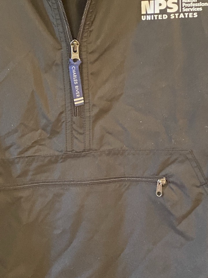 Charles River Men’s Light Weight Windbreaker With Hood. Black XL Brand ...