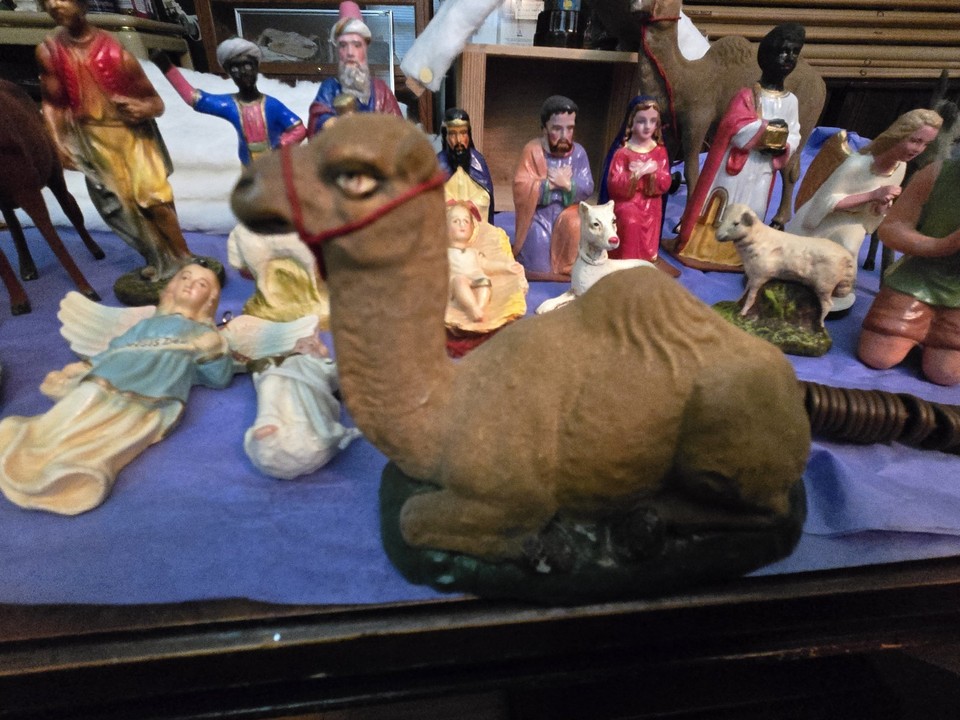 INCREDIBLE COLLECTION OF 23 NATIVITY PEOPLE ANIMALS CRECHE WITH ...