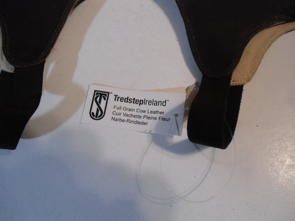 One NEW Pr. of Tredstep Brown Leather Half Chaps - C12 / L16 - Scrapes ...