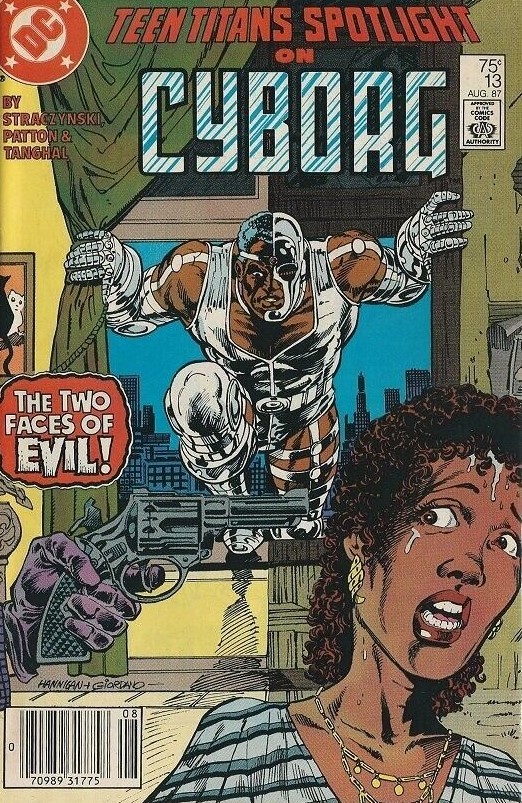 Teen Titans Spotlight #13 (Newsstand) FN; DC | Cyborg - we combine ...