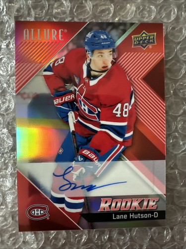 24/25 UPPER DECK ALLURE ROOKIES RED RAINBOW AUTOGRAPH Lane Hutson #139 ...