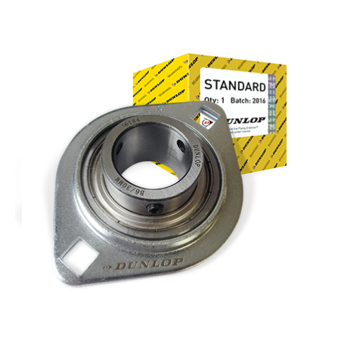 SBPFL (DUNLOP) Pressed Steel Oval Flanged Housing Unit Bearings ...