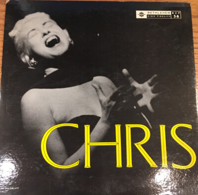 Chris Connor - Chris 1956 LP, Mono Bethlehem Records BCP-56 Very Good ...