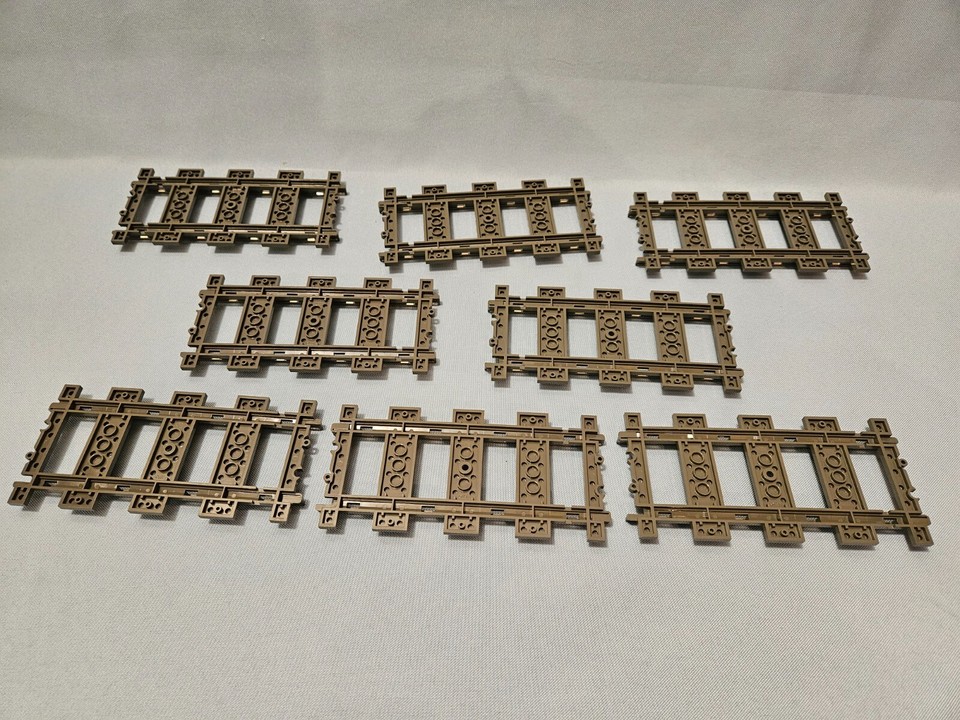 LEGO 9V Trains #4515 Straight Rails (8 Pieces, #2865c01) - Nice ...