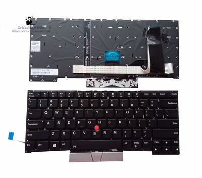 New Lenovo Thinkpad E490S S3-490 US Layout Keyboard backlit Silver | eBay
