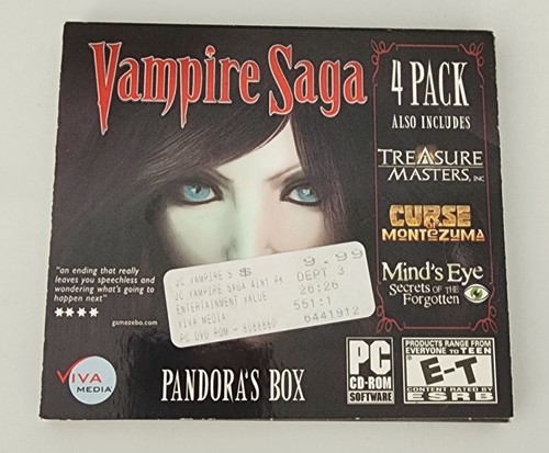 Vampire Saga Pandora's Box PC Game 4 Games Included 838639005833 | eBay ...