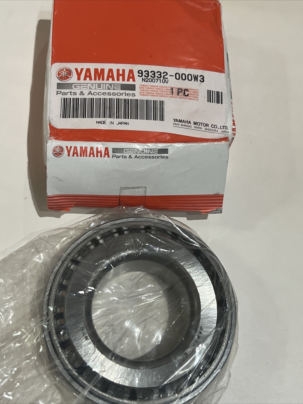 93332-000W3-00 Yamaha Bearing, tapered 93332000W300, Genuine OEM Part ...