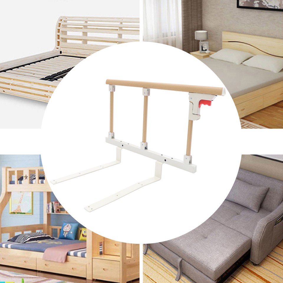 Bed Rails Safety Assist Handle Bed Railing Folding for Elderly Seniors ...
