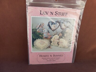 Hearts 'N Bunnies Pattern Luv 'N Stuff | eBay