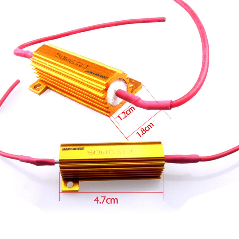50W LED Canbus No Error 6ohm Car Load Resistors Resistance Fast Flash ...