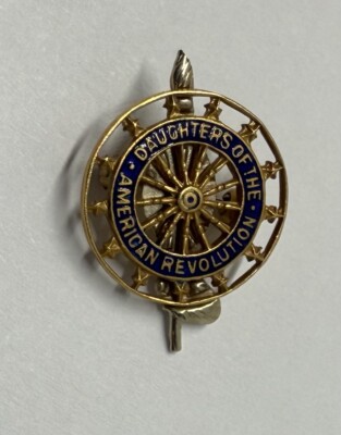 DAR Daughters Of The American Revolution 14k Gold Lapel Pin (P41) | eBay