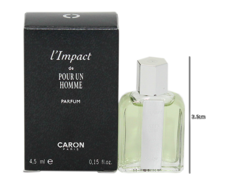 CARON L'IMPACT DE POUR UN HOMME PARFUM SPLASH 15x4.5 ML. MINIATURE ...