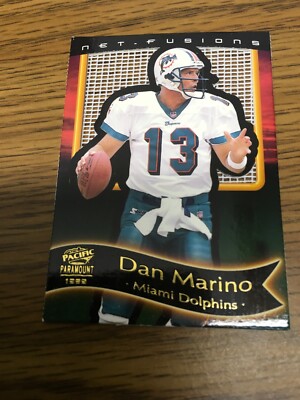 1999 Paramount End Zone Net-Fusions Miami Dolphins Football Card #13 ...