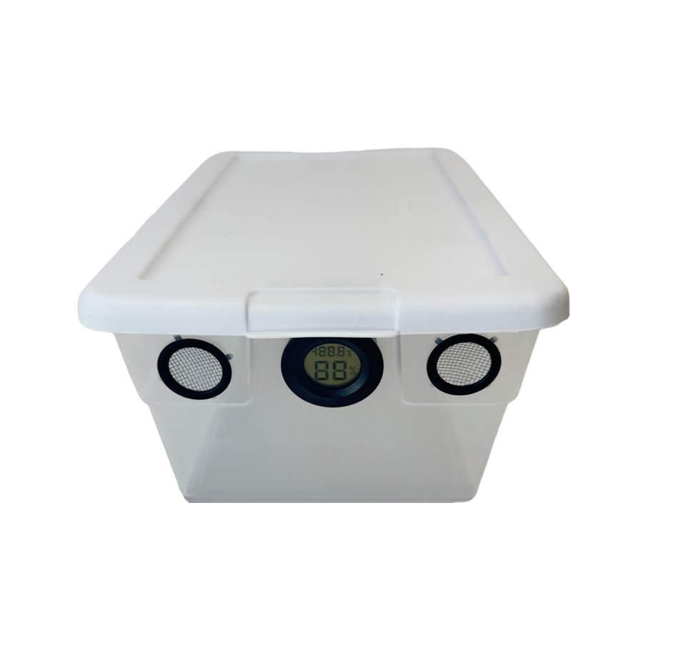 Vented Vivarium 6 Qt Hygrometer Isopod Terrarium Reptile Enclosure ...