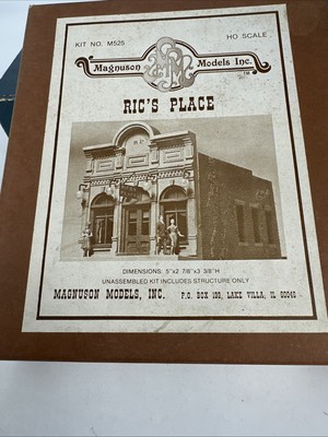 Magnuson Models Inc. Ric’s Place HO Scale Kit # M525 New | eBay