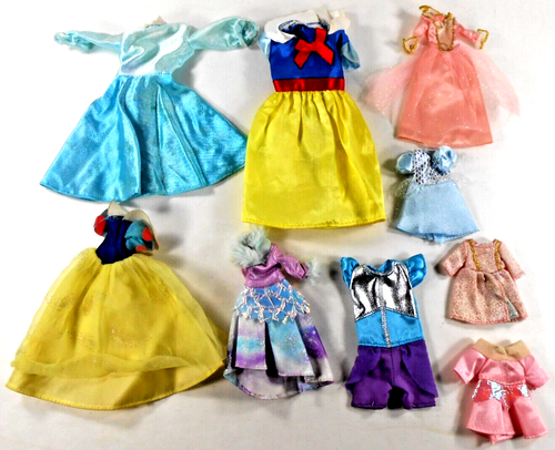 Barbie Clone Lot 9 Disney Princess Gowns Snow Frozen Cindy 4 Smaller ...