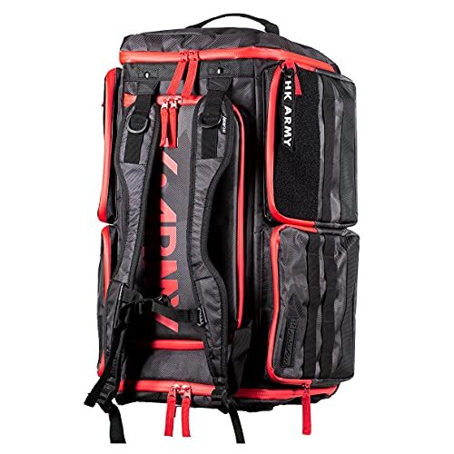 HK Army Expand Backpack Paintball Gearbag - Shroud Black/Red | eBay