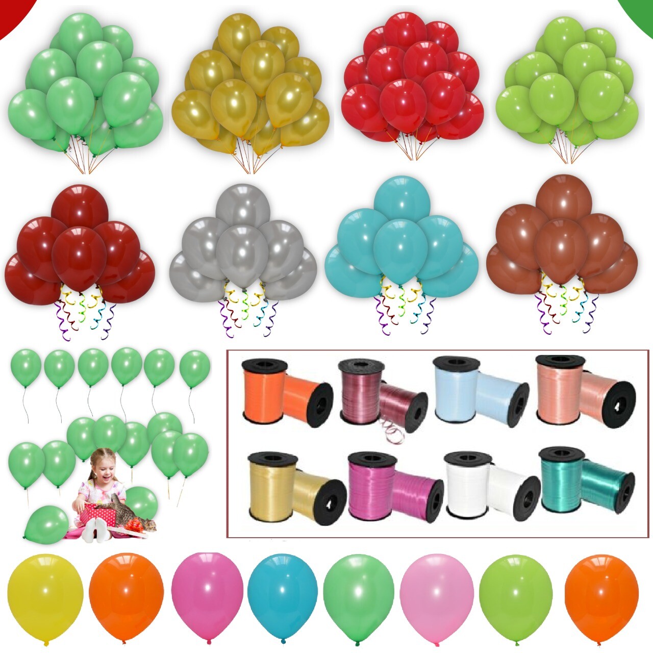 PLAIN BALONS 25-100 Latex BALOONS helium Birthday Theme Party DECOR ...