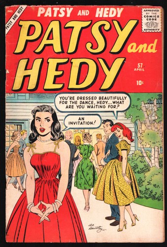 Patsy and Hedy #57 1963-Marvel-Stan lee stories-Al Hartley art-Paper ...