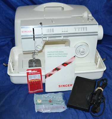 SINGER 57817C ZIGZAG FREE-ARM SEWING MACHINE SERVICED CASE 1.0 AMPS ...