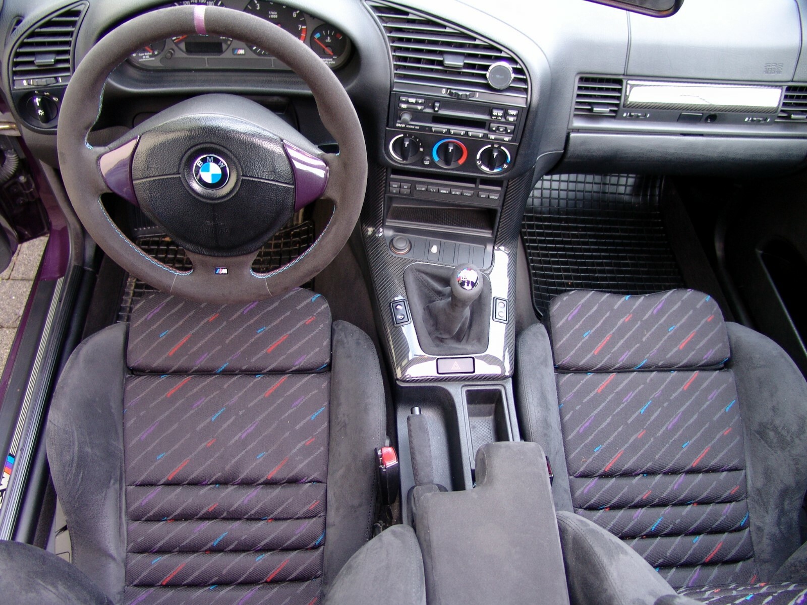BMW E36 M3 REAL CARBON FIBER CENTER CONSOLE, TRIM AND ASHTRAYS, NEW ...