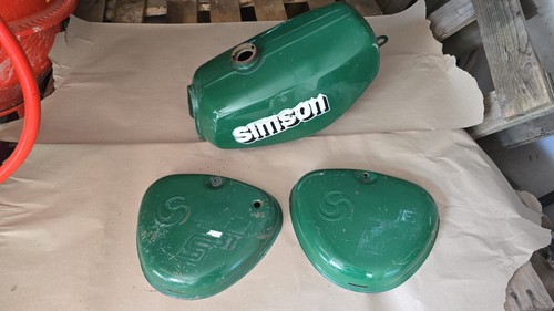 Original DDR Simson S51 Tank Set Seitendeckel grün originallack | eBay.de