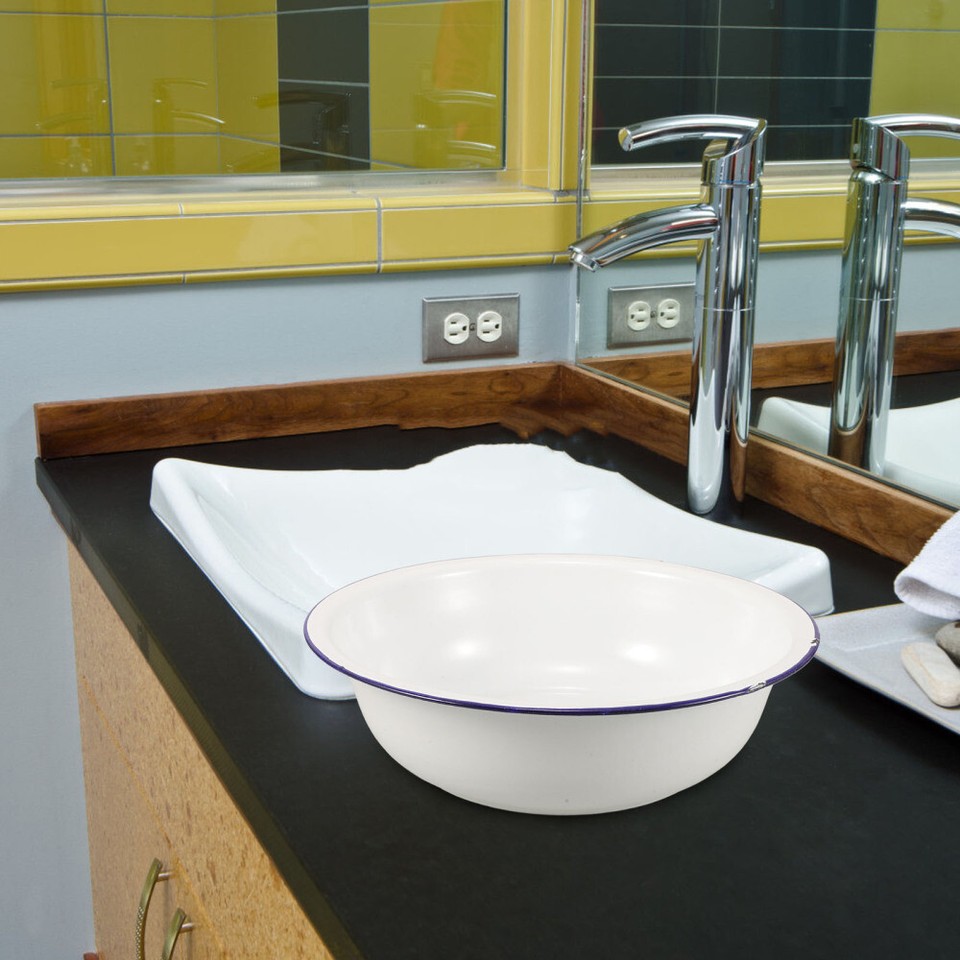 Enamel Footbath Feet Bathing Tub Tube for Soaking Miss Travel Basins | eBay