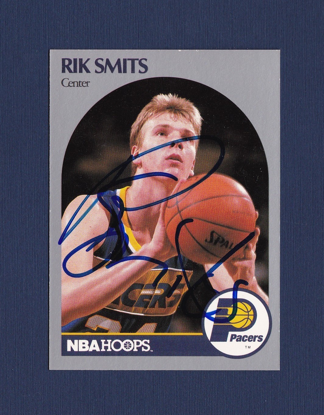Rik Smits signed Indiana Pacers 1990 Hoops basketball card | eBay