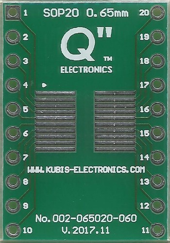 SOP20,MSOP20,TSOP20 0.65mm(0.026") to DIP20 0.6" socket. [UK] | eBay