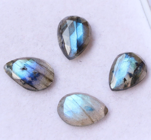 Labradorite Gemstone Natural Flashy Fire Labradorite Rose Cut Cabs 13 ...
