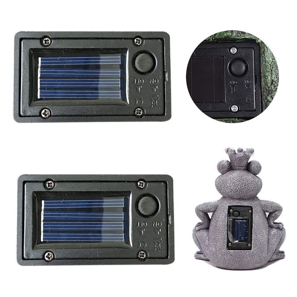 2 Pack Solar Lantern Top Replacement LED Solar Light Replacement Parts ...