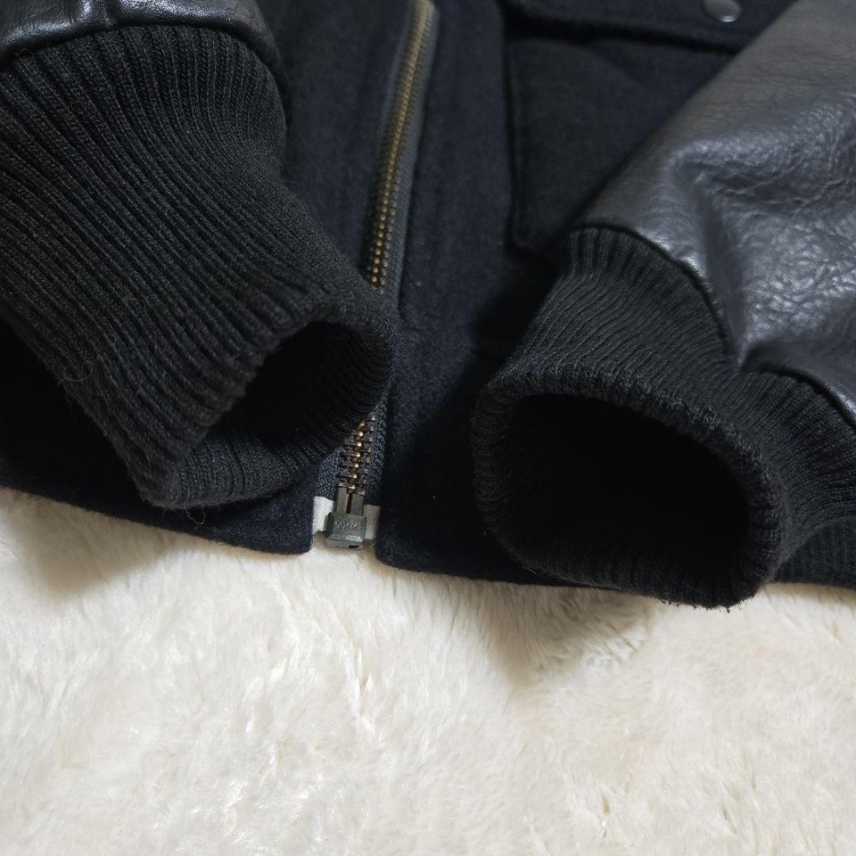 Punk Drunkers Wool Varsity Jacket Studs Full Embroidery Black No.sj892 ...