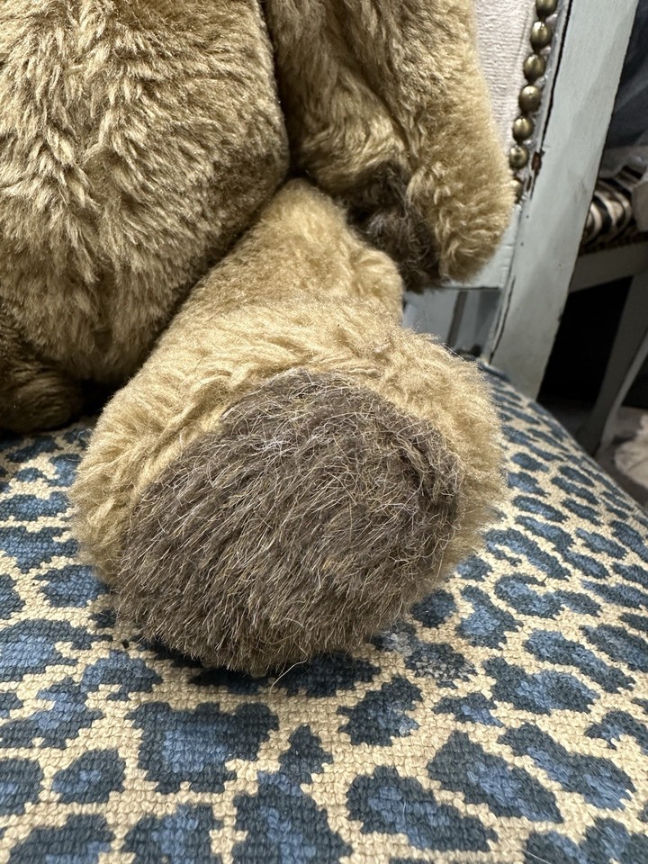 Vintage British Teddy Bear c.1960s–1970s Fully Jointed Felt Paws 15 ...