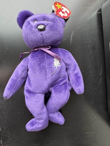 Ty Princess Diana Purple Bear Beanie Baby | eBay