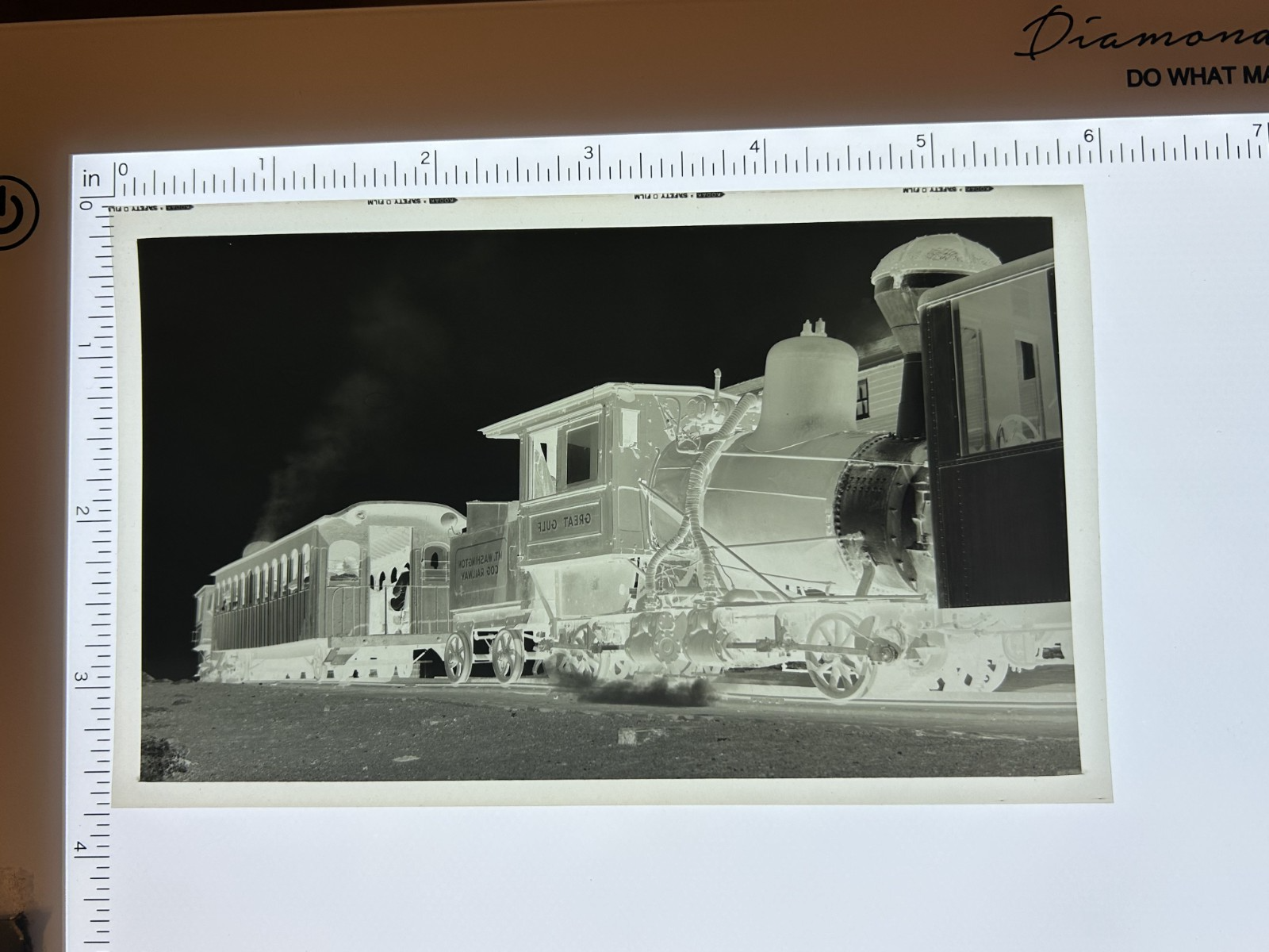 Vintage film negative Great Gulf Railway car No. 6 left side NH | eBay