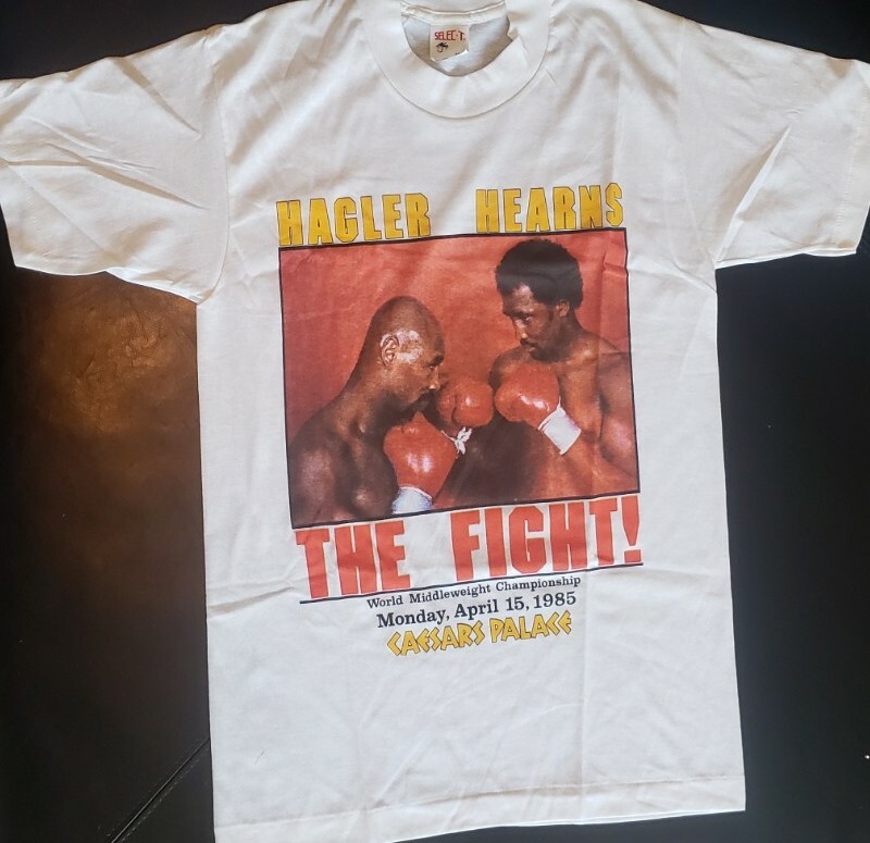 OG VINTAGE 1985 SINGLE STITCH RAP TEE BOXING FIGHT HA… - Gem
