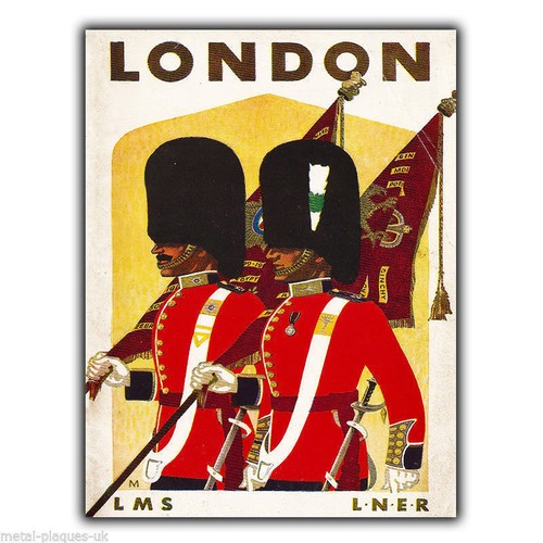 LONDON LMS LNER Vintage Retro Travel Advert METAL WALL SIGN PLAQUE ...