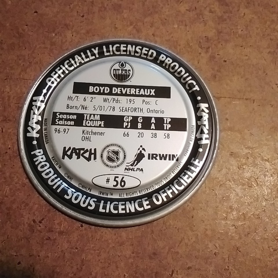 1997-98 Katch Silver - #56 Boyd Devereaux - Edmonton Oilers | eBay